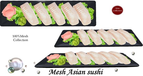 Second Life Marketplace - Mesh Asian Snack sushi v. 4