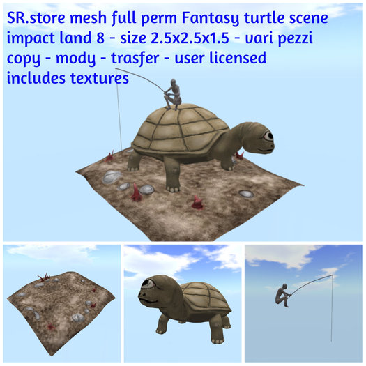 Second Life Marketplace - SR.store mesh full perm Fantasy turtle scene