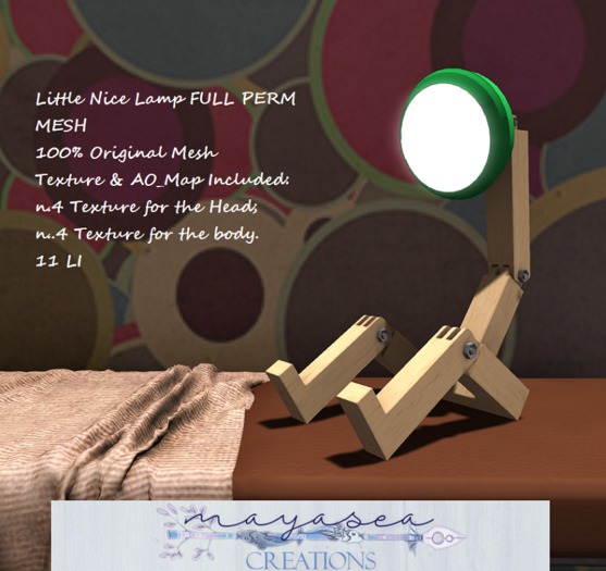 Second Life Marketplace - LITTLE NICE LAMP FULL PERM MESH ♥