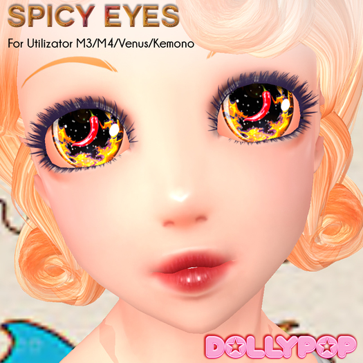 Second Life Marketplace - ~Dollypop~ Spicy Eyes for Kemono/M3/M4/Venus ...