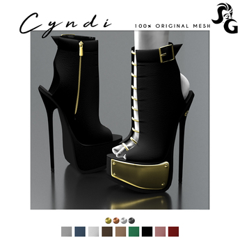 Second Life Marketplace - ::SG:: Cyndi shoes Belleza