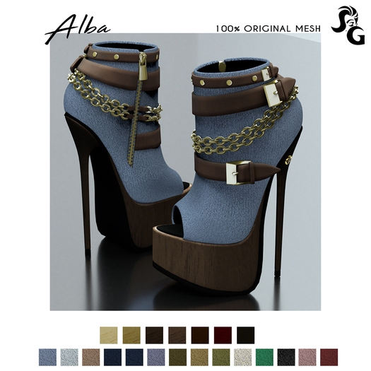Second Life Marketplace - ::SG:: Alba shoes Maitreya