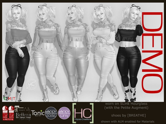 Second Life Marketplace - [HC] Ora Pants Outfit DEMO