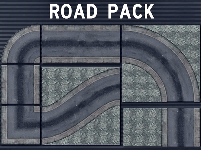 Second Life Marketplace - Road Pack Mesh - Low prim - HD textures ...