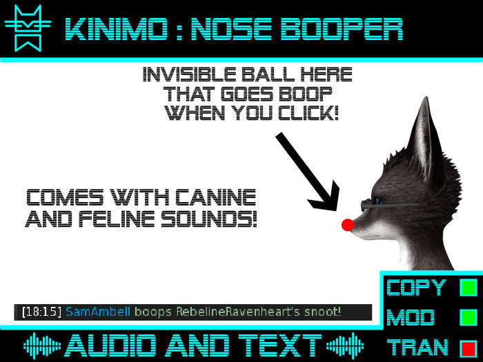 Second Life Marketplace - Kinimo : Nose Booper