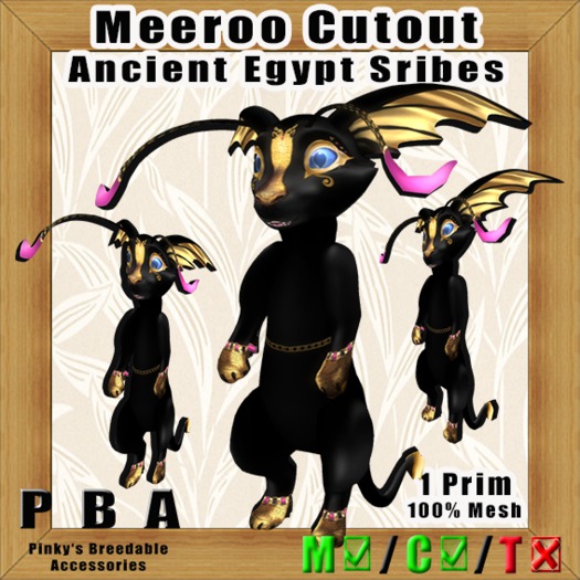 Second Life Marketplace - Meeroo Cutout Ancient Egypt Scribes