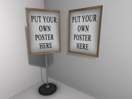 Second Life Marketplace - Sign / Notice Board & Stand