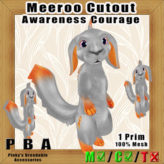 Second Life Marketplace - Meeroo Cutout Awareness Courage