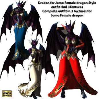 Second Life Marketplace - Drakon for Jomo Female dragon Style outfit ...