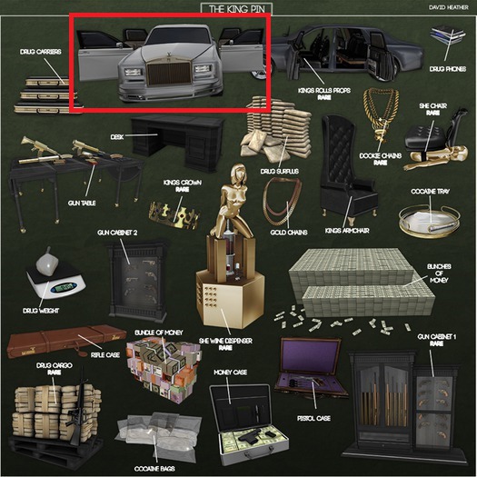 Second Life Marketplace - -David Heather-Kings Rolls Prop/Silver RARE