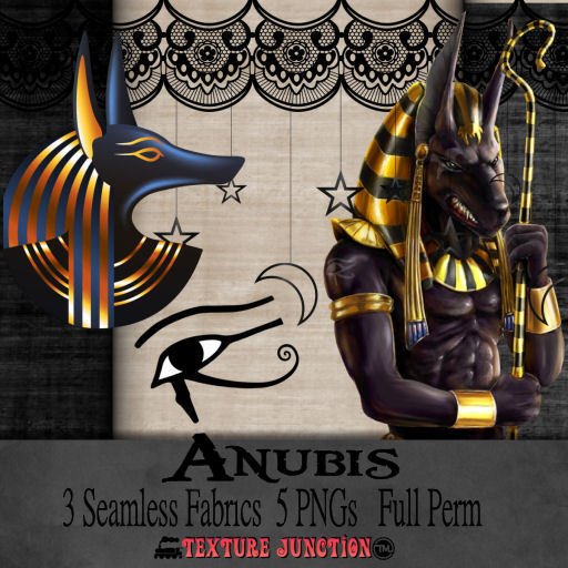 Second Life Marketplace - ~TJ~ Anubis Egyptian Texture Set - Travel Egypt