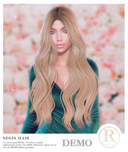 Second Life Marketplace - RAMA.SALON - Negin Hair 'DEMO'
