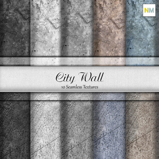 Second Life Marketplace - City Walls 10 Seamless Textures NM