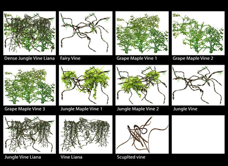 Second Life Marketplace - CG * Vines Pack * 10 types copy/mod * 20 screens