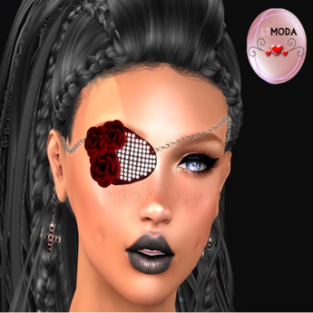 Second Life Marketplace - !LTMODA! Eye Patch GIOVANNA RED