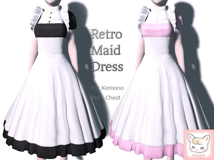 Second Life Marketplace - Kemono Rei's Chest Clothes , fuayu Retro Maid ...