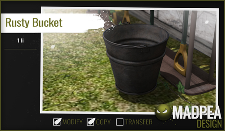 Second Life Marketplace - MadPea Rusty Bucket
