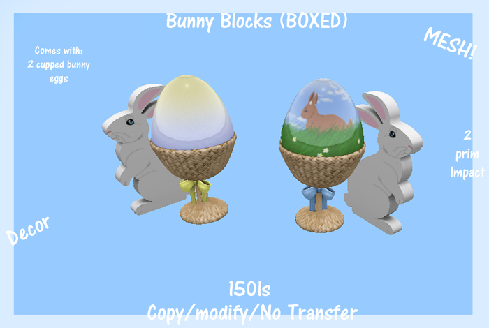Second Life Marketplace - Bunny Blocks (BOXED)