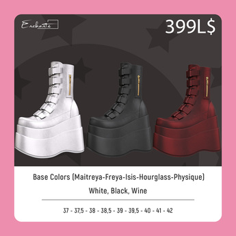 Second Life Marketplace - [Enchante'] - Judith Boots - BASE PACK