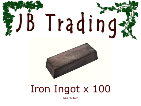 Second Life Marketplace - Iron Ingot x 100 [G&S]