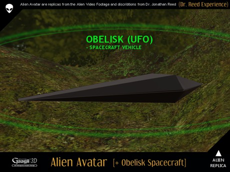 Second Life Marketplace - Gaagii - Alien Avatar + Obelisk Vehicle (Dr ...