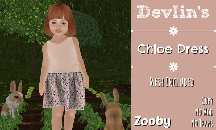 Second Life Marketplace - Devlin's - Zooby Avatar - Chloe Dress