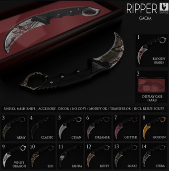 Second Life Marketplace - 14. :BAMSE: Ripper - Zebra