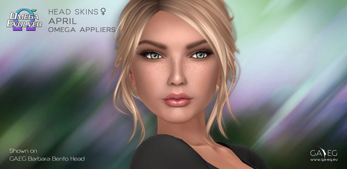 Second Life Marketplace - [GA.EG] Head Skins - April - Fatpack - Omega ...