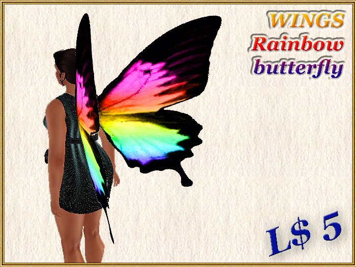 Rainbow Butterfly Wings
