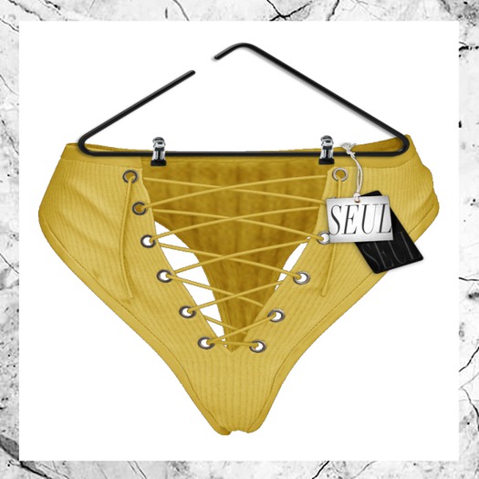 Second Life Marketplace Seul Cara Corset Pantie Yellow