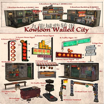 Second Life Marketplace - **JPK Kowloon Walled City -9.Sign Post-