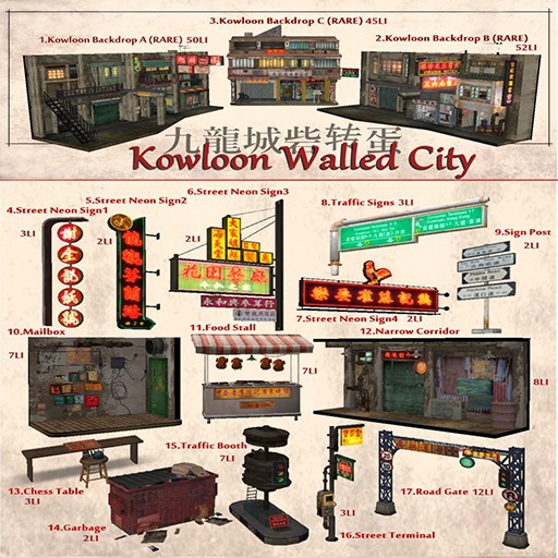 Second Life Marketplace - **JPK Kowloon Walled City -10.Mailbox-