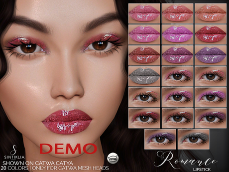 Second Life Marketplace - Sintiklia - Makeup Romance(CATWA) - DEMO