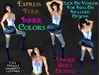 Second Life Marketplace - TNC Miniskirt Midnight Blue Crushed Silk Set