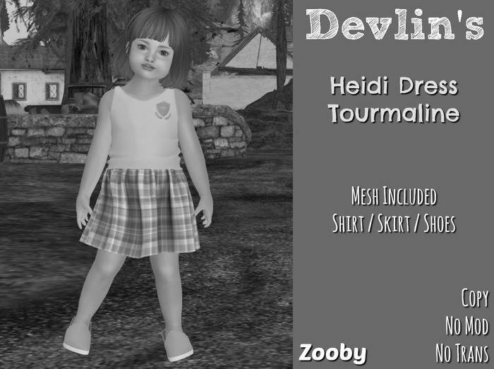 Second Life Marketplace - Devlin's - Zooby Avatar - Heidi Dress ...