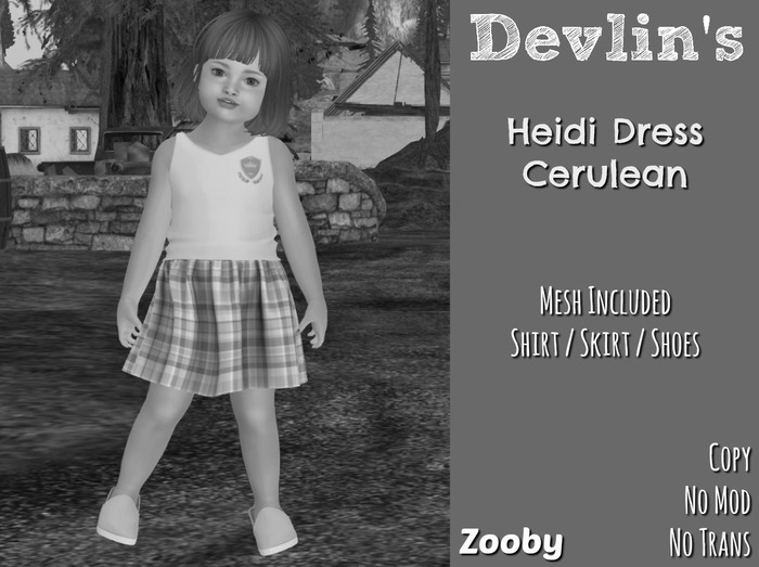 Second Life Marketplace - Devlin's - Zooby Avatar - Heidi Dress ...
