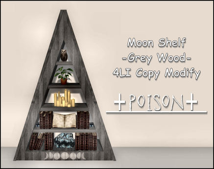 Second Life Marketplace - +Poison+ Moon Shelf -FAT PACK-