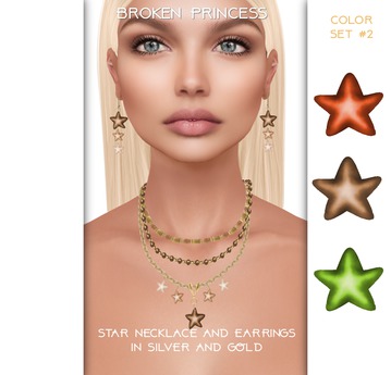 Second Life Marketplace - Broken Princess Star Jewelry -Color Set #2