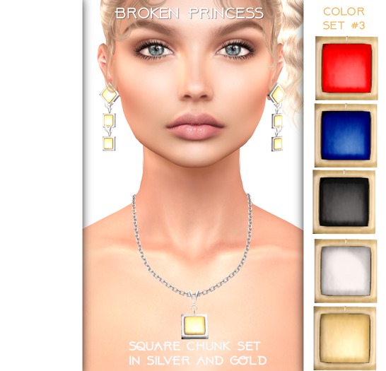 Second Life Marketplace - Broken Princess Square Chunk -color set #3