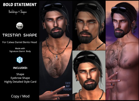 Second Life Marketplace - TRISTAN MALE SHAPE by Bold Statement