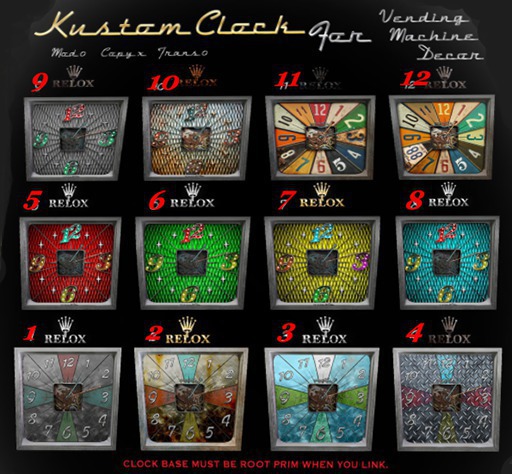 Second Life Marketplace - 5.10T-Relox-Clock for V-machine