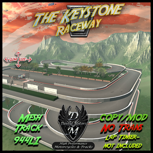 Second Life Marketplace - (DM) The Keystone Raceway Track