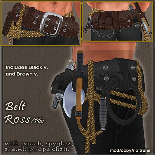 Second Life Marketplace - Belt T.E.D. Ross- plus v./2 colors