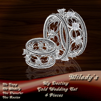 Second Life Marketplace - *Milady's* -My Destiny- Platinum Wedding ...