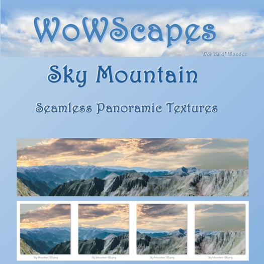Second Life Marketplace - WoWScapes Sky Mountain Panoramic Textures