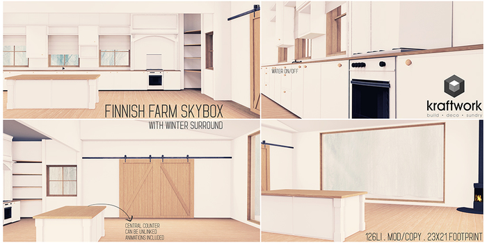 Second Life Marketplace - KraftWork Finnish Farm Skybox