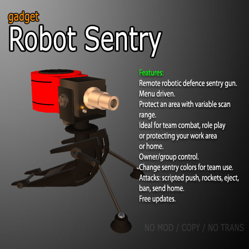 Second Life Marketplace - Robot Sentry Gun