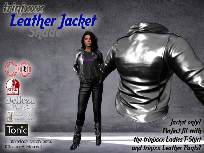 Second Life Marketplace - trinixxx Leather Jacket Shade