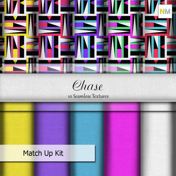Second Life Marketplace - Chase Matchup Kit 10 Seamless Fabric Textures NM