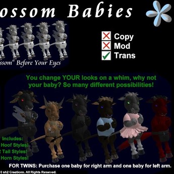 Second Life Marketplace - sh2 Minotaur Blossom Baby Left v2.0